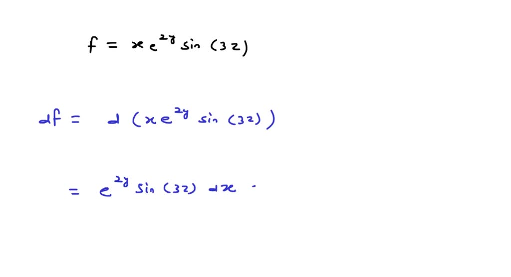 SOLVED:Calculate the exterior derivatives of the given differential ...