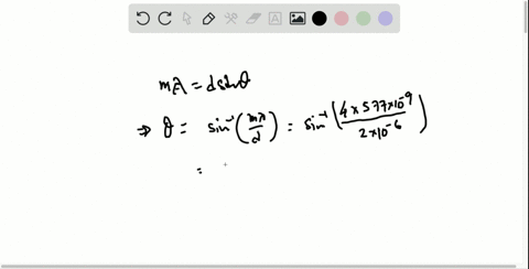 SOLVED:At what angle is the second-order maximum for the situation in ...