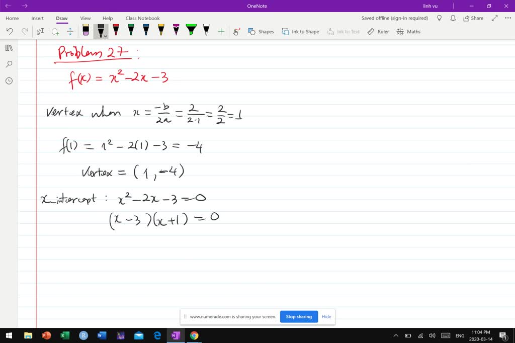 ⏩SOLVED:In Exercises 17–38, use the vertex and intercepts to sketch… | Numerade