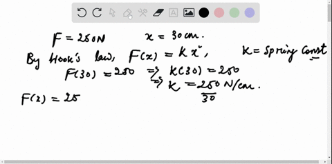 Hooke's Law In Exercises 3-10, use Hooke's Law to determine the ...