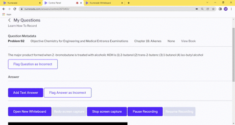 ⏩SOLVED:The major product formed when 2 -bromobutane is treated with ...