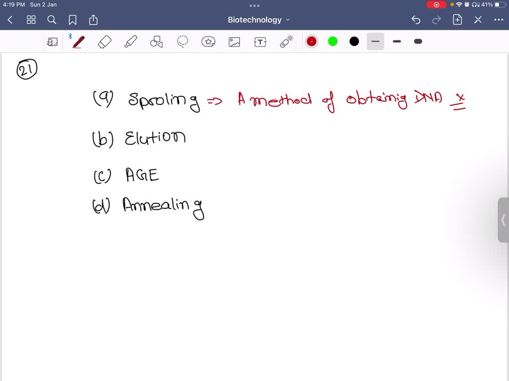 The extraction of DNA from a gel piece is known as (a) Spooling (b ...