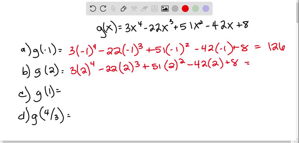 SOLVED:Use the remainder theorem to evaluate the polynomial for the ...