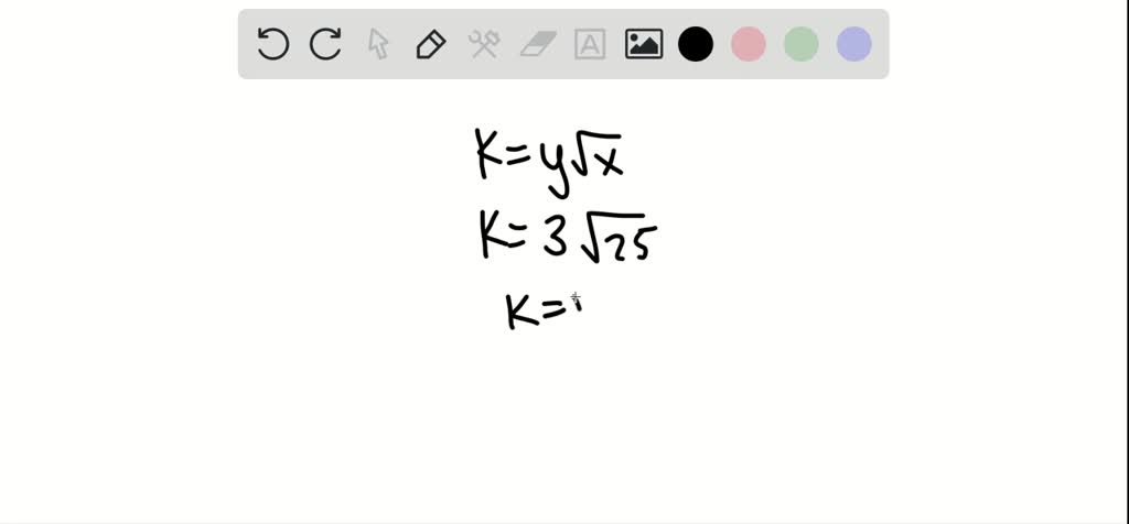Solved Write An Equation Describing The Relationship Of The Given Variables Y Varies Inversely