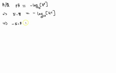 SOLVED:Use the acidity model 𝐩 𝐇=-log[𝐇^+] where acidity (pH) is a measure of the hydrogen ion ...