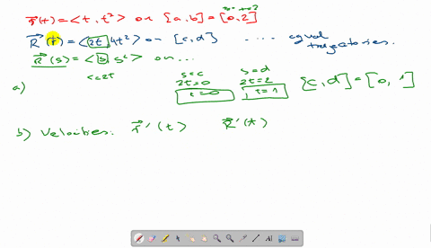 SOLVED: Comparing trajectories Consider the following position ...