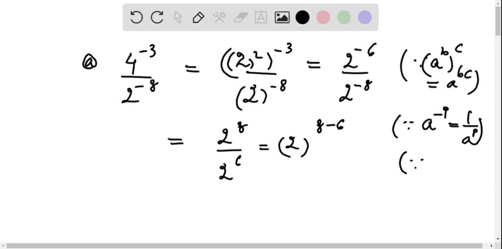 SOLVED:1-4 Use the Law of Exponents to rewrite and simplify the ...