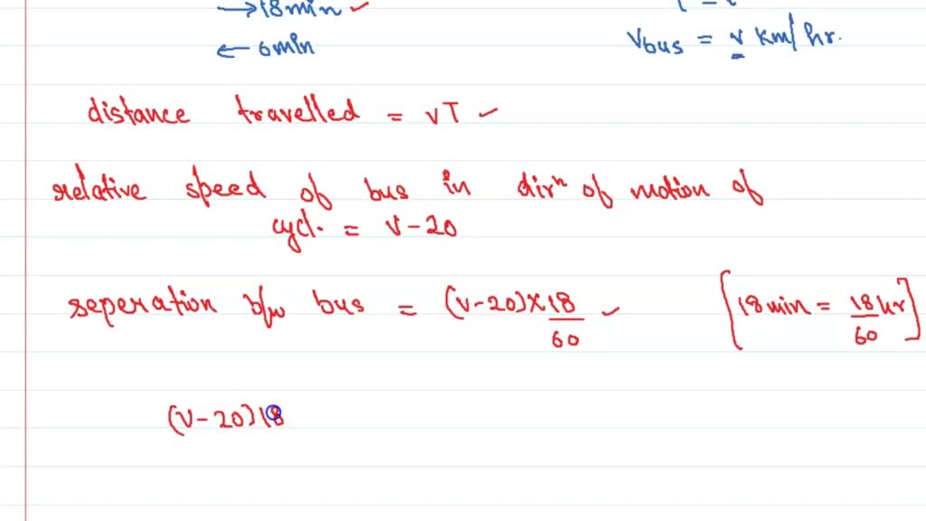 SOLVED:Two towns A and B are connccled by a regular bus service with a ...