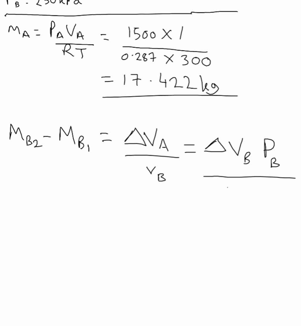 SOLVED:A 1-m^3 rigid tank has air at 1500 kPa and ambient 300 K connected by a valve to a piston ...