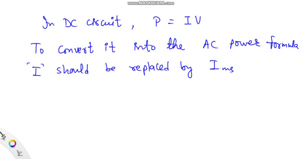 The formula for determining electrical power is | Numerade