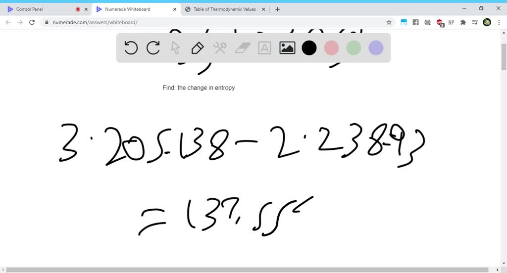 SOLVED:Calculate the ΔS^∘ value for the conversion of ozone to oxygen,2 ...