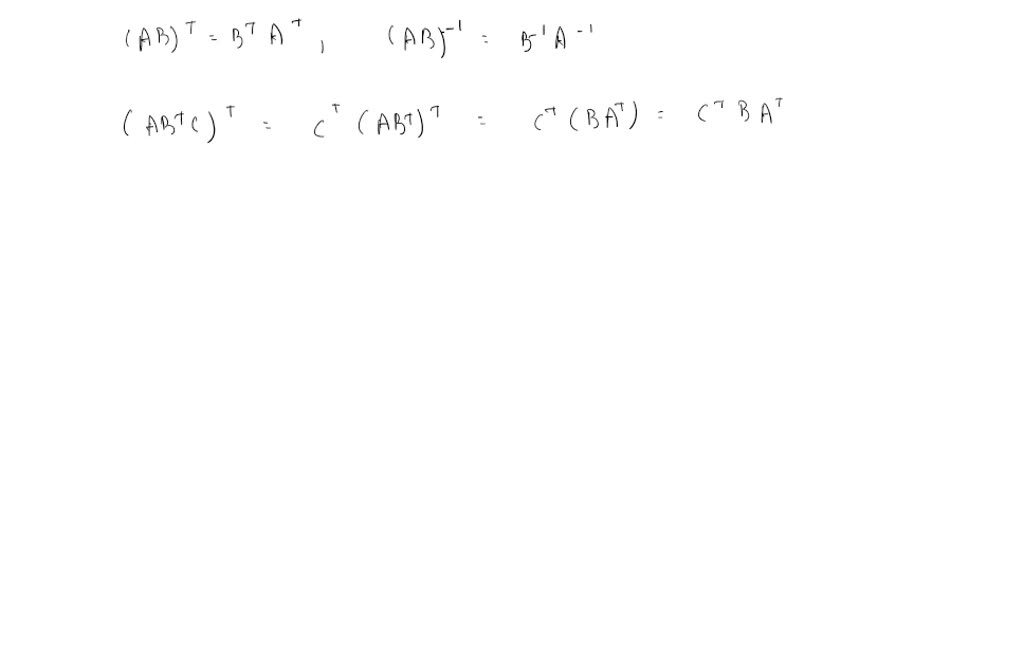 Apply the Sherman-Morrison formula to the transformation matrix [B ...