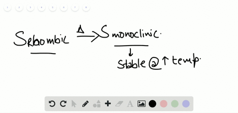 SOLVED: There are two forms of solid sulfur: rhombic and monoclinic ...