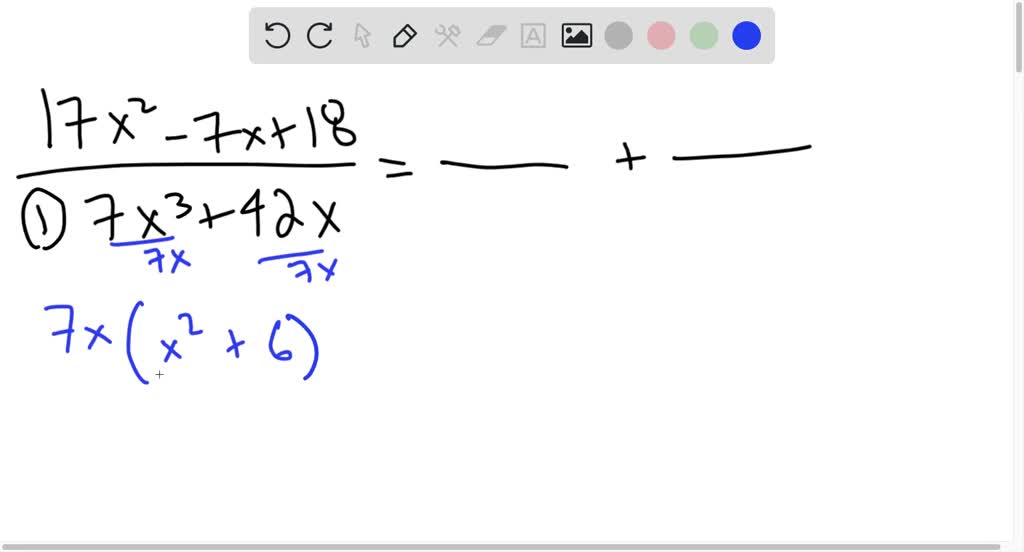 SOLVED:Set up the form for the partial fraction decomposition. Do not ...
