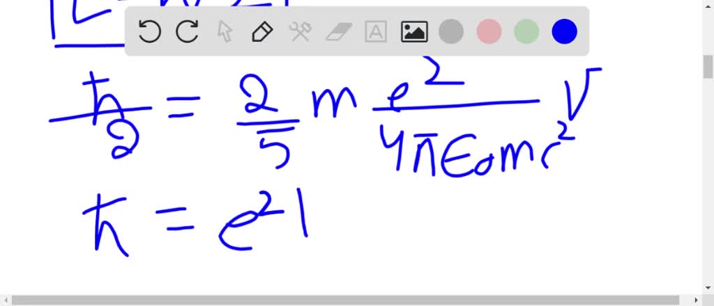 SOLVED: If the electron were a classical solid sphere, with radius rc ...