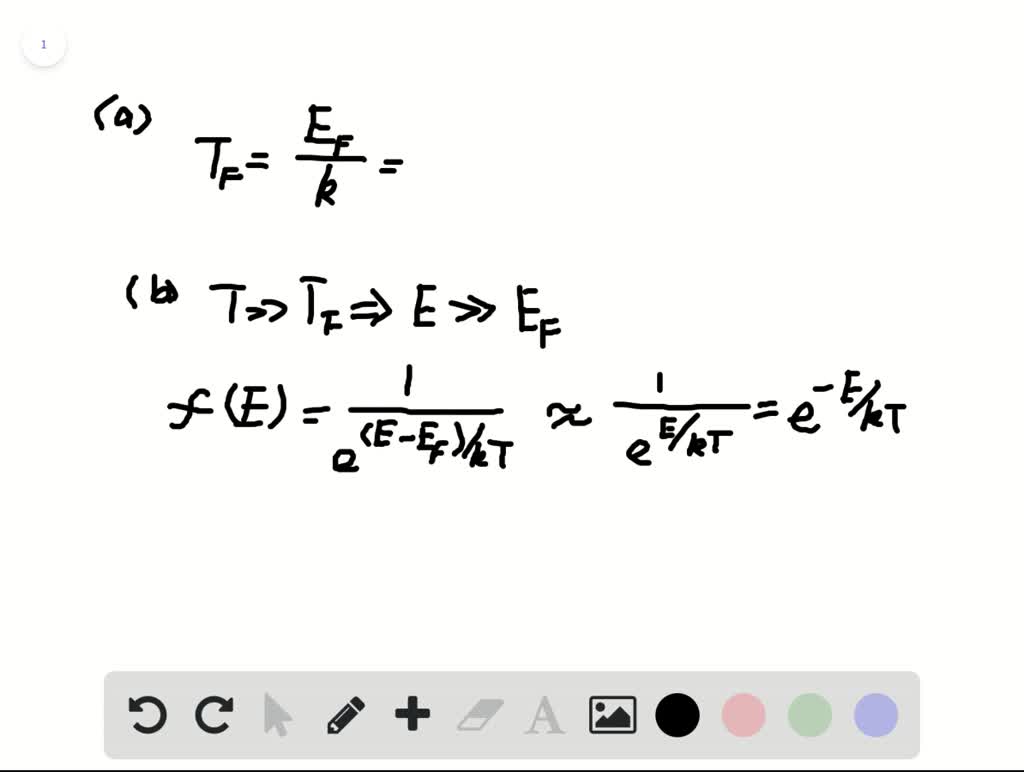 SOLVED:(a) From equation (9-34) and the Fermi-Dirac distribution given ...