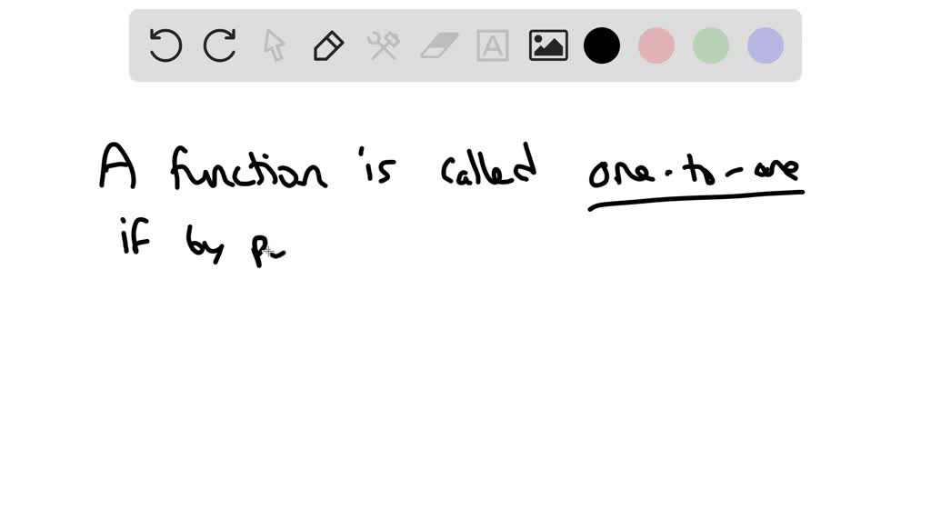 SOLVED:In your own words, what is a one-to-one function?