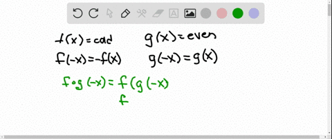 ⏩SOLVED:Exponential and Logarithmic Functions If f is an odd… | Numerade