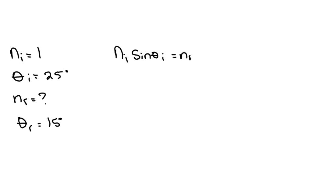 SOLVED:Derive an expression for the intensity of refracted light inside ...