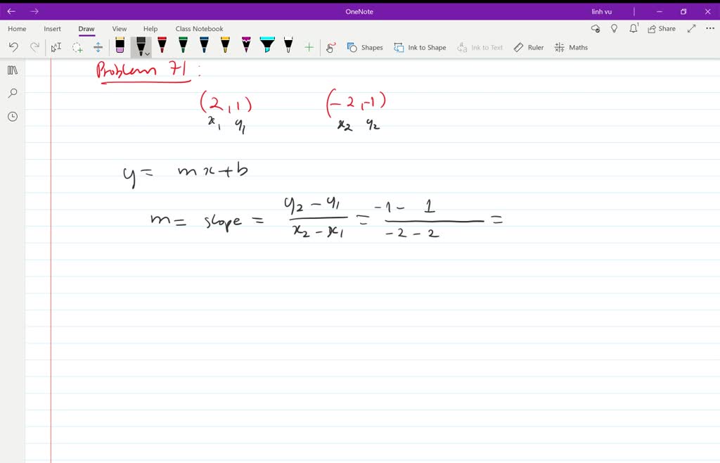 SOLVED In The Following Exercises Find The Equation Of A Line Containing The Given Points 
