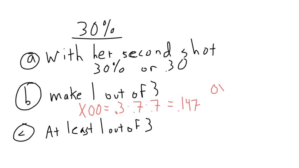 SOLVED:An athlete is shooting arrows at a target. She has a record of ...
