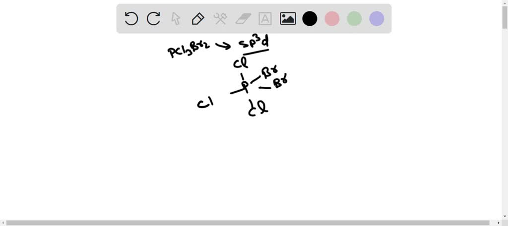 SOLVED:Sketch the most likely structure of PCl3 Br2 and explain your ...