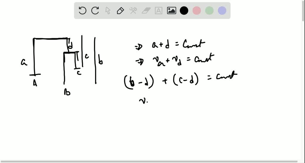 SOLVED: The three blocks shown move with constant velocities. Find the velocity of each block ...