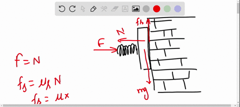 SOLVED:A spring with a force constant of 120 N / m is used to push a 0. ...