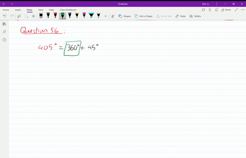 SOLVED:In Exercises 41-56 , use the circle shown in the rectangular coordinate system to draw ...