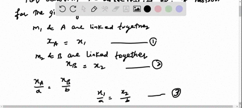 SOLVED: Derive the differential equation of motion for the system shown ...