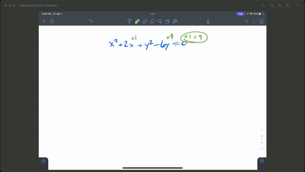In Problems 17-22, find the center and radius of the circle with the ...