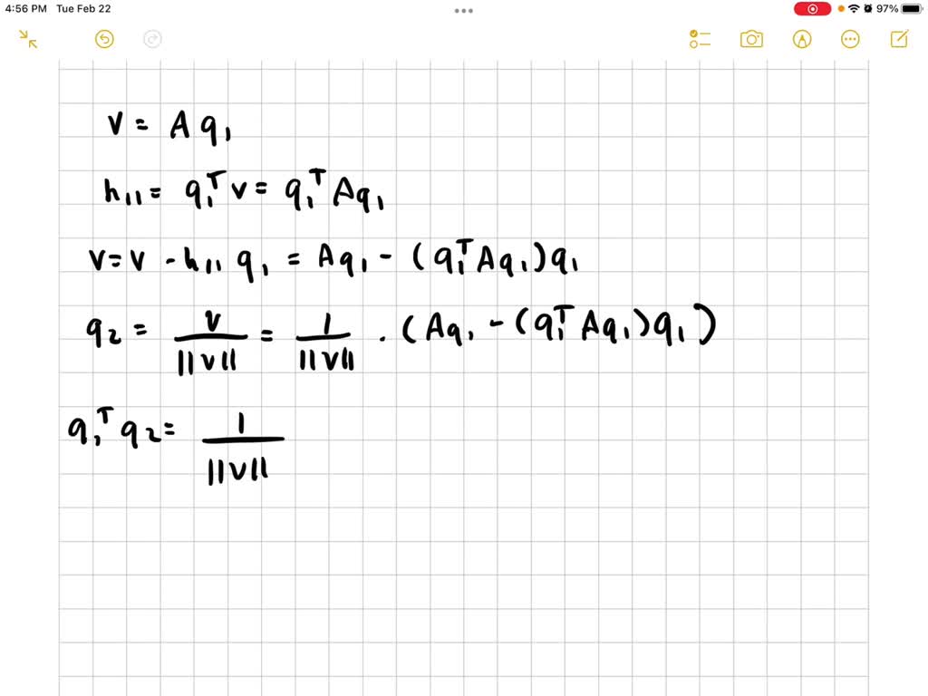 SOLVED:Suppose T ∈𝐑^n ×n is tridiagonal and symmetric and that v ∈𝐑^n ...