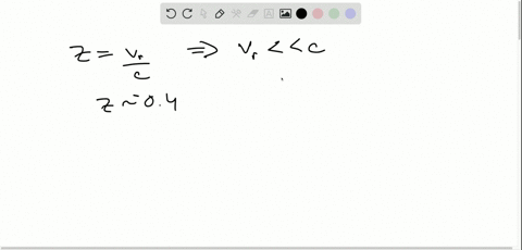 SOLVED:The general relationship between recessional velocity (vr) and ...