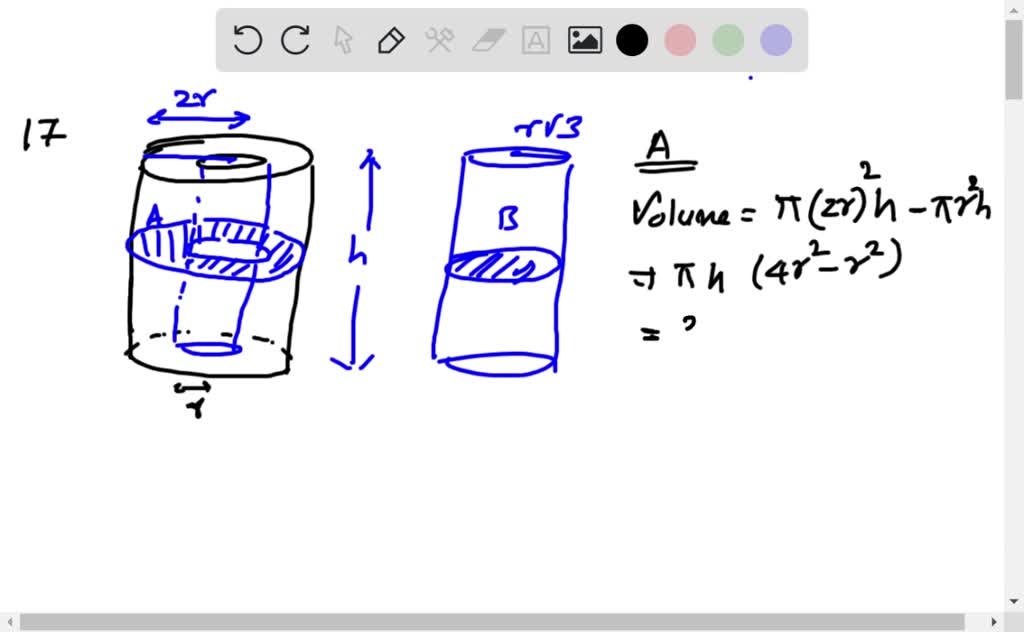 SOLVED:Use Cavalieri's principle to show that the volumes of two ...