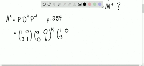 ⏩SOLVED:Use the factorization A=P D P^-1 to compute A^k, where k… | Numerade