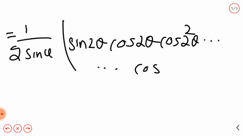 ⏩SOLVED:Suppose sinθ≠0. Prove that (a) (sinn θ)/(sinθ)=2^n-1… | Numerade