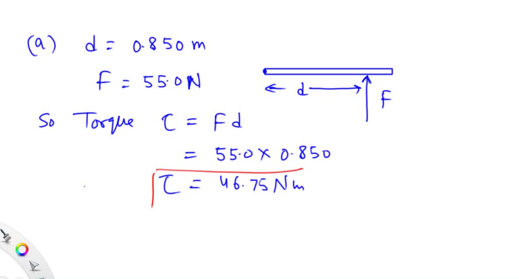 (a) When opening a door, you push on it perpendicularly with a force of 55.0 N at a distance of ...