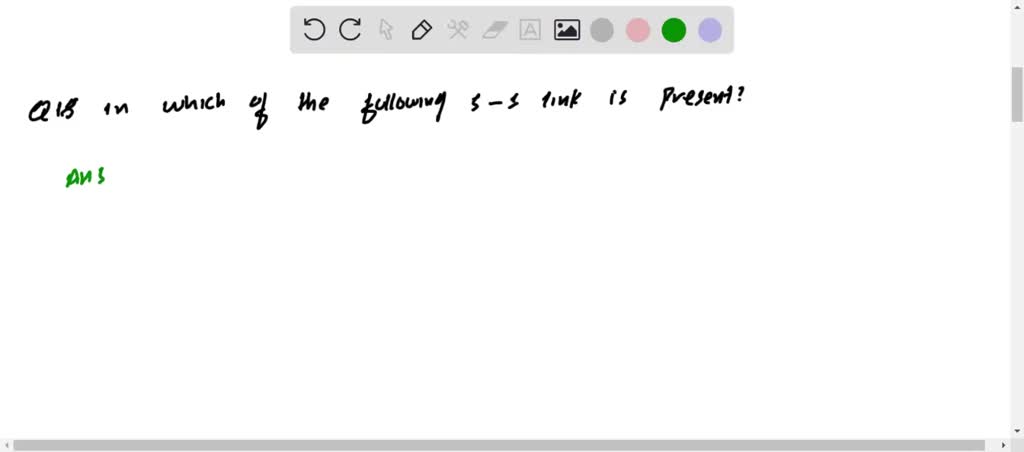 SOLVED:In which of the following S-S link is present? (1) Caro's acid ...