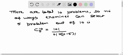 A student prepares for an exam by studying a list of 10 problems. She ...