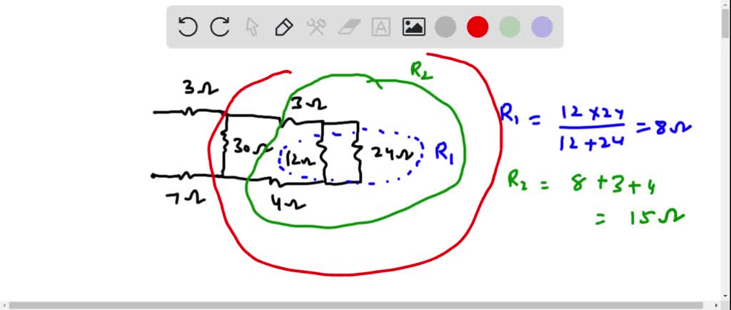 Reduce each of the networks shown in Figure P2.1 to a single equivalent resistance by combining ...