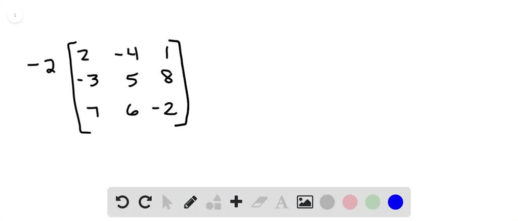 SOLVED:Perform the indicated matrix operation. If the matrix does not ...