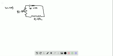 SOLVED:(I) Calculate the current in the circuit of Fig. 45, and show ...