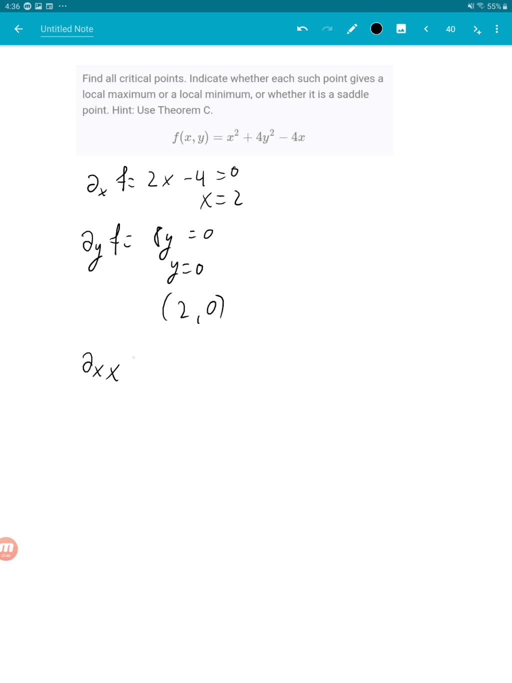 SOLVED:Find all critical points. Indicate whether each such point gives ... SOLVED:Find all critical points. Indicate whether each such point gives ...