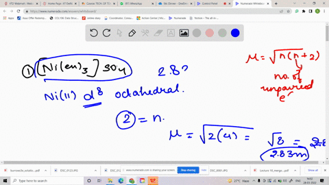 SOLVED:Use the spin-only formula (Equation 28.2, p.1292) to predict the ...