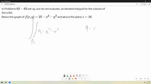 SOLVED:Set up, but do not evaluate, an iterated integral for the volume of the solid. Below the ...