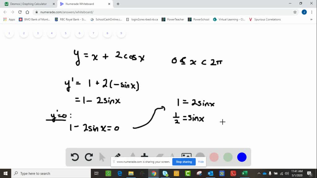 ⏩SOLVED:Have any horizontal tangent lines in the interval 0 ≤x ≤2 π ...
