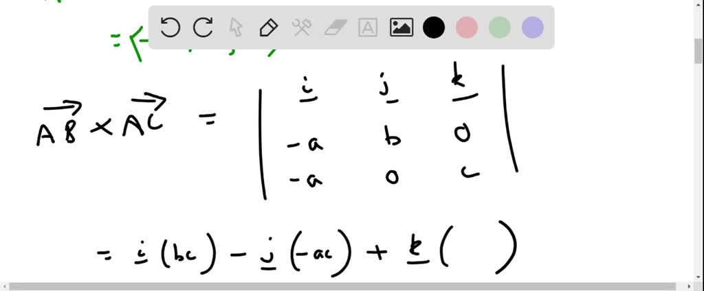 SOLVED:Let 𝐚, 𝐛, 𝐜 be three constant vectors drawn from the origin to ...
