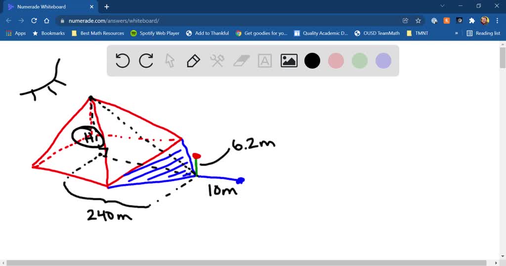While vacationing in Egypt, the Greek mathematician Thales calculated ...