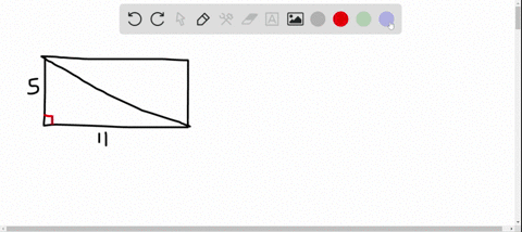 SOLVED:A diagonal of a rectangle is a line drawn from one vertex to the ...