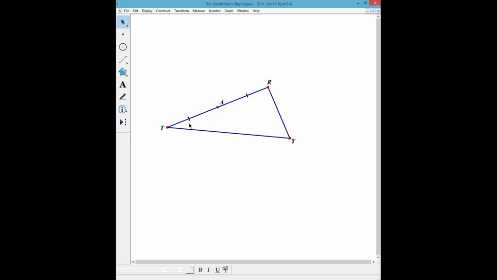 Geomerry Show that the line segment connecting the midpoints of sides T ...